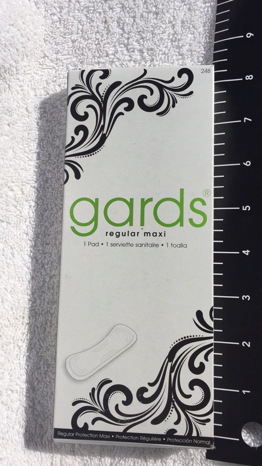 Lot Of 30 Hospeco Regular Maxi Pads #8" - 248 Gards Vending Travel ...