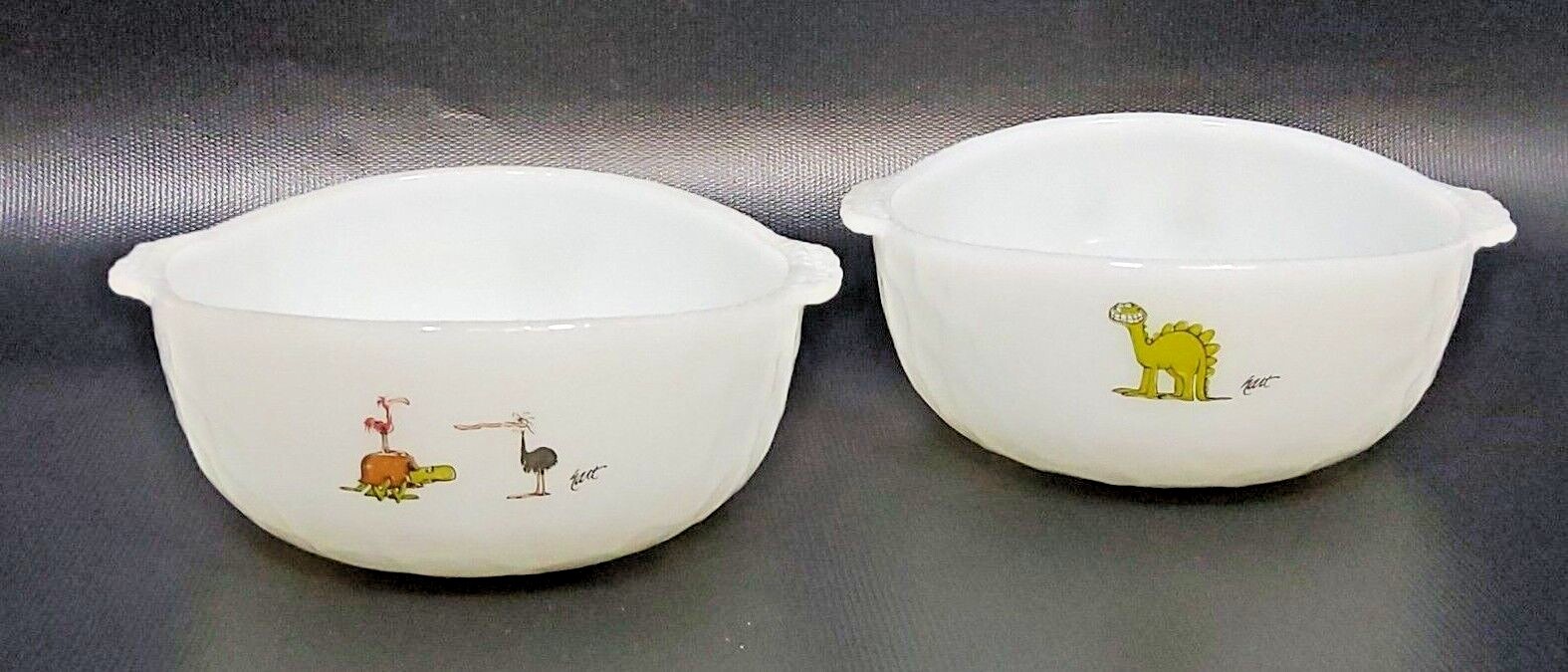 Vtg ANCHOR HOCKING FIRE KING Grog BC Comic Strip by Johnny Hart Bowls ...