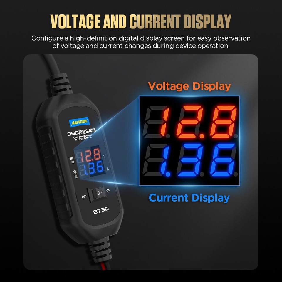 OBD2 II Vehicle ECU Memory Saver Car Battery Replacement Emergency ...