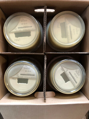 (Lot of 4) SCHLUMBERGER Watthour Meter C1S - CL200, 240V, 3W, 30TA ...