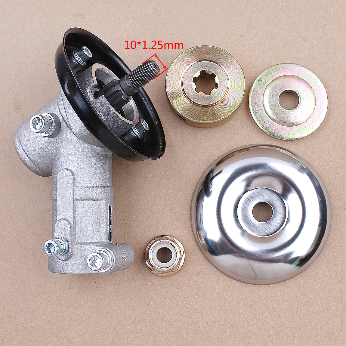 M10*1.25 7T Gearbox Gear Head Assembly For Trimmer Brush Cutter String ...
