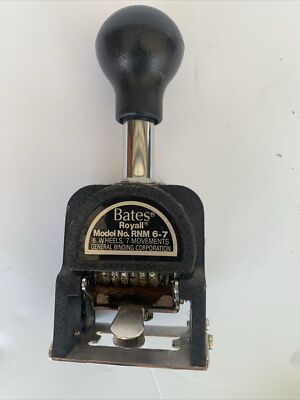 Stamps & Daters - Vintage Bates Numbering Machine