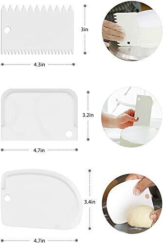 9 Pack Cake Scraper Set Cake Decorating Comb for Kitchen Baking Mold ...