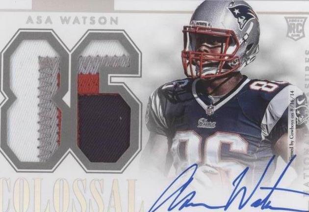 2014 Panini National Treasures - Rookie Colossal Signatures Asa Watson ...