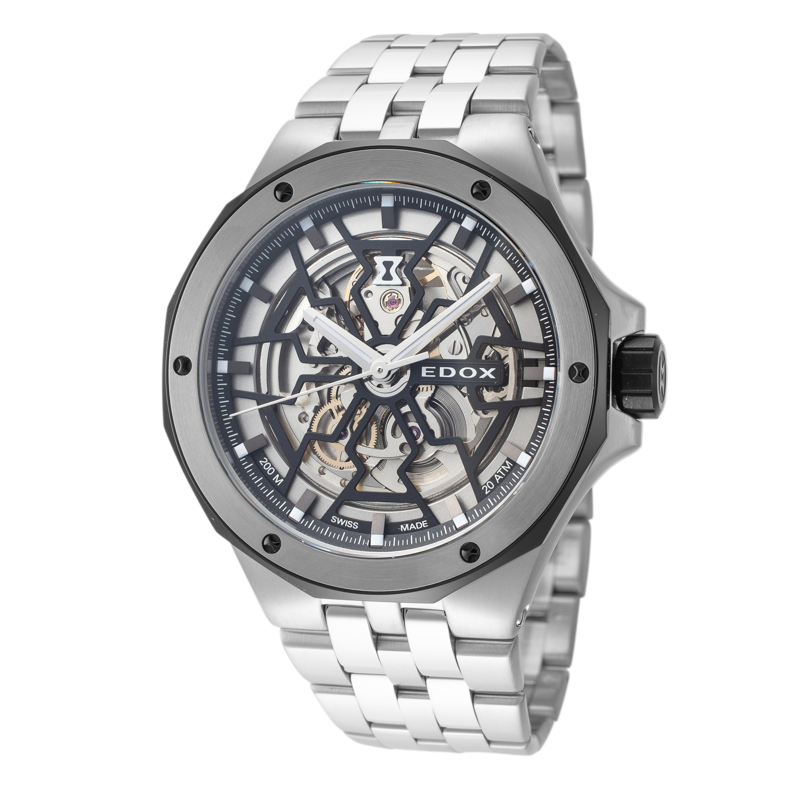 Edox Men 85303-3NM-NBG Delfin The Original 43mm Automatic Watch | eBay