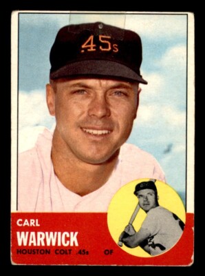 1963 Topps Baseball #333 Carl Warwick VG *e1 | eBay