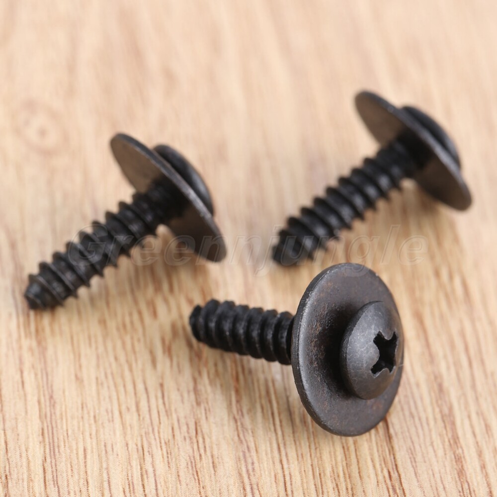 20x 6mm Car Body Fender Retainers Self Tapping Fasteners Screws Hex ...
