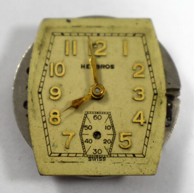Vintage Helbros Swiss Made Manual Wind 7J Wrist Watch Movement lot.t | eBay