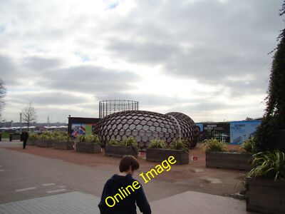 Photo 12x8 View of a sculpture outside the O2 from the path to the ...