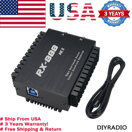 RX-888 MKII SDR Ham Radio Receiver LTC2208 16Bit ADC Direct Sampling ...