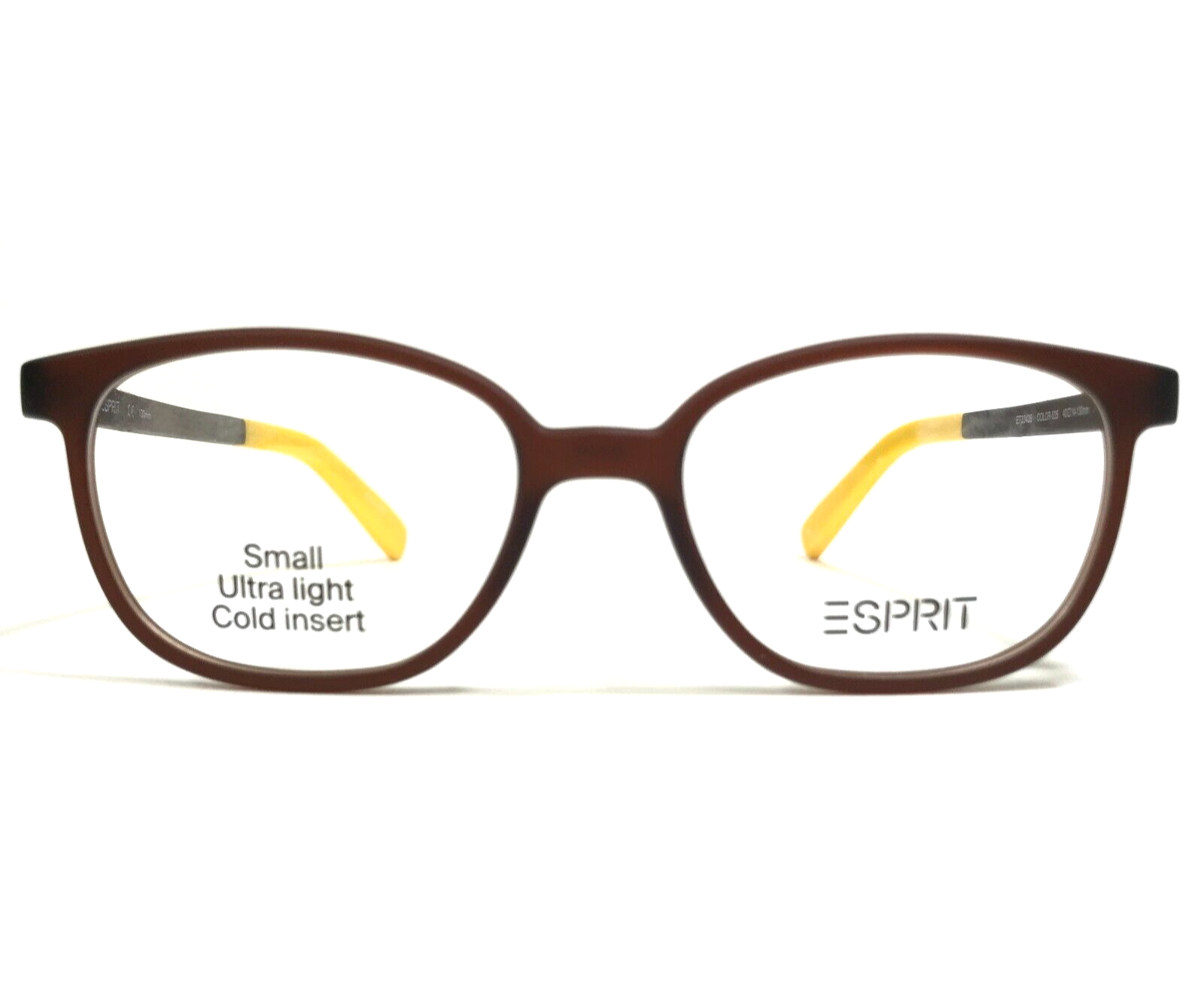 Esprit Kids Eyeglasses Frames ET33435 COLOR-535 Matte Brown Yellow 43 ...