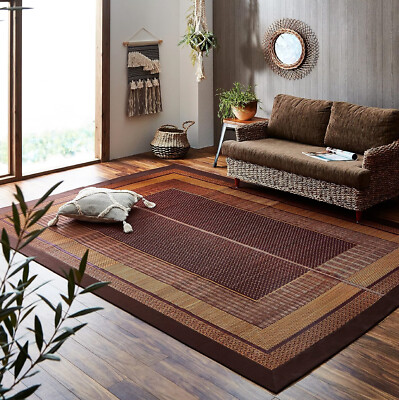 IKEHIKO Tatami mat Japanese rush grass Carpet Area Rug Modern Asian Red ...