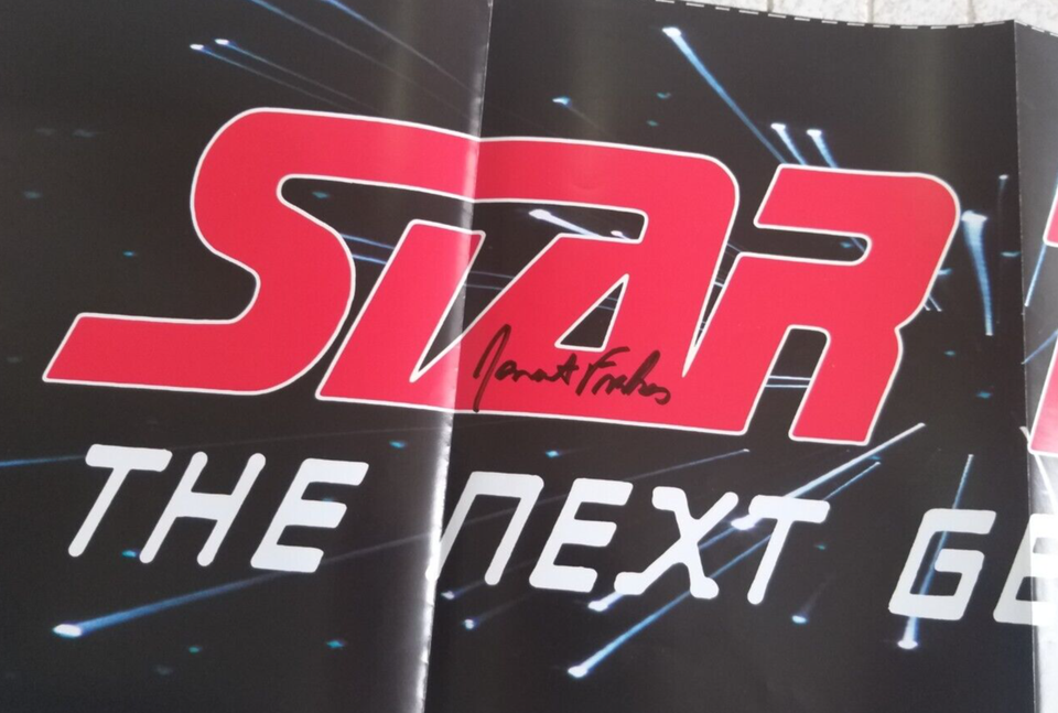 Jonathan Frakes, Original Signed STAR TREK Banner Poster "The Next ...