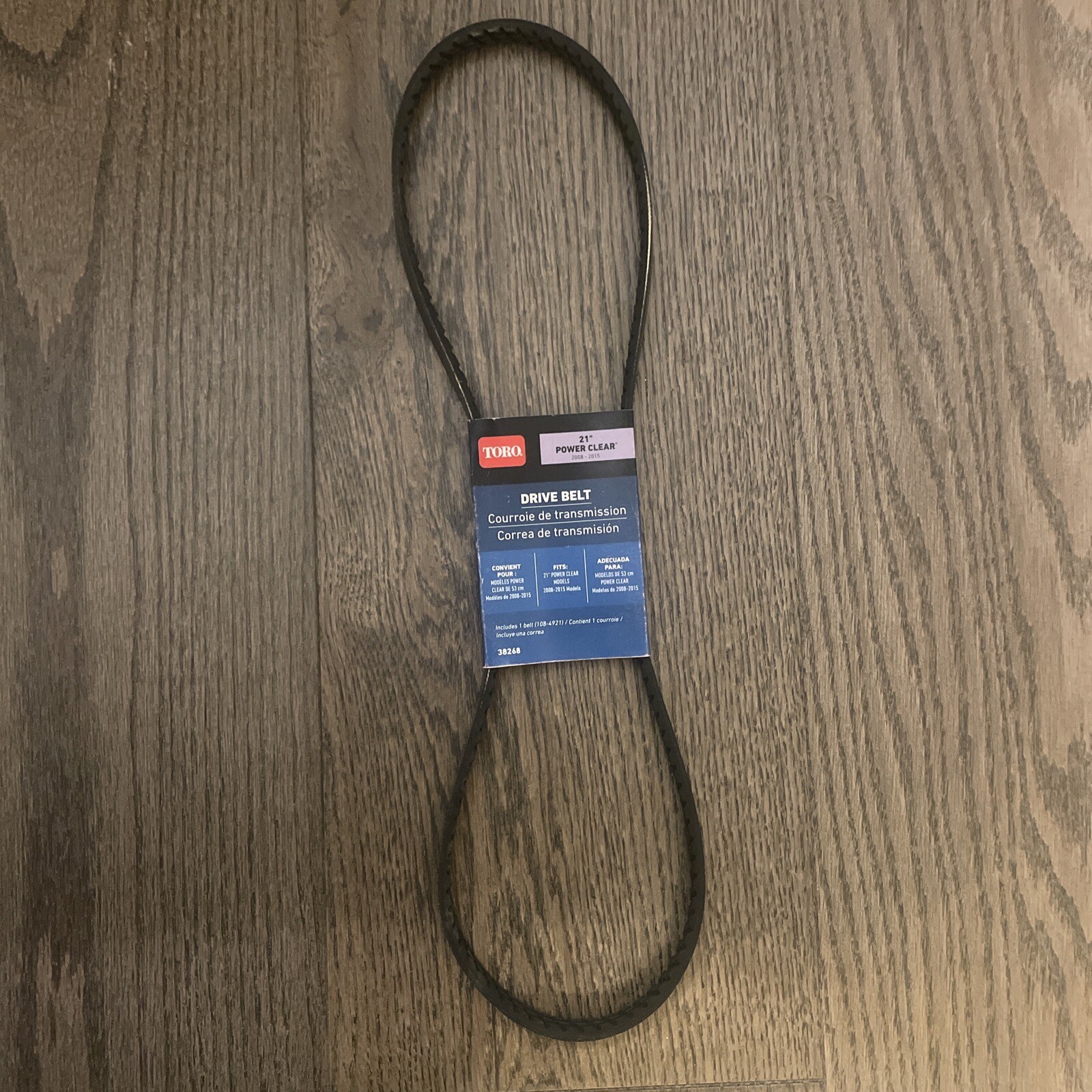 NEW GENUINE OEM TORO PART # 108-4921 DRIVE BELT FOR TORO SNOWTHROWERS ...