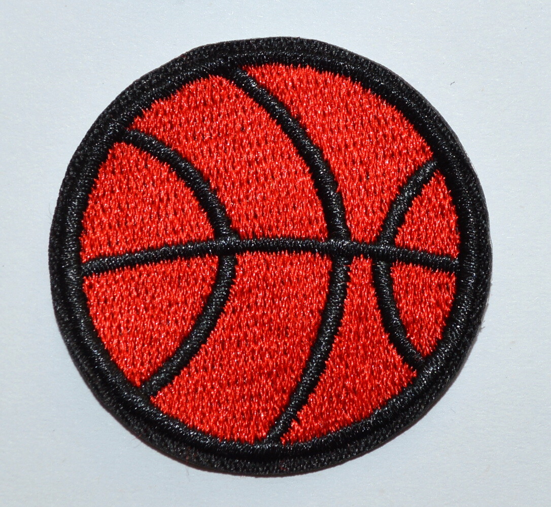 20x Basketball -Sports- Embroidered Iron On Patch Yellow Ball punk ...