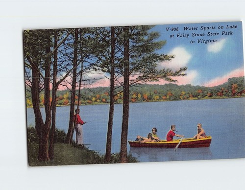 Postcard Water Sports on Lake at Fairy Stone State Park in Stuart ...