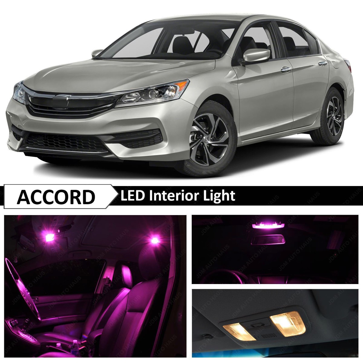 Purple Honda Accord Interior Design