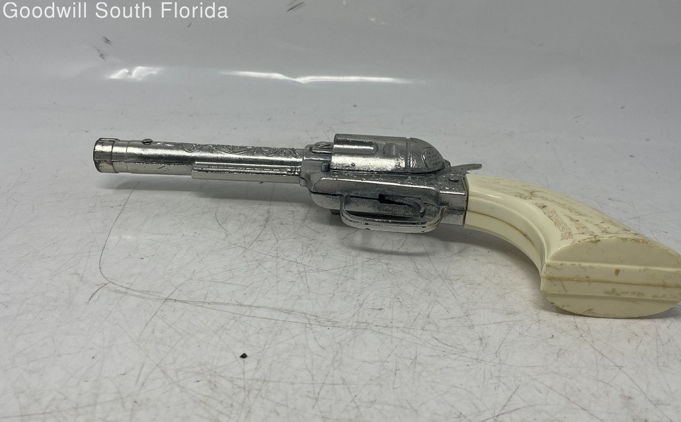 Vintage Chrome Western Revolver Ivory Handle Pony Boy Toy Cap Gun | eBay