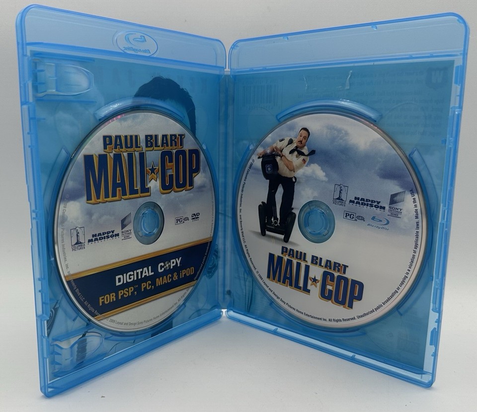 Paul Blart: Mall Cop Blu-ray Digital Copy Kevin James Jayma Mays 2009 ...