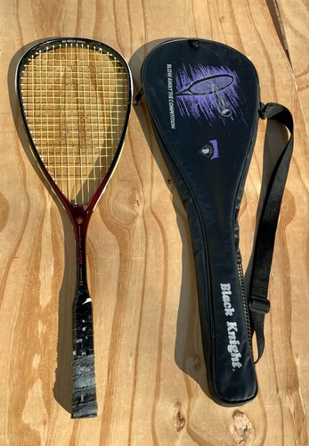 Black Knight Squash Racquet 8110 Super Lite Flex 9 Graphite w/ Carrying ...
