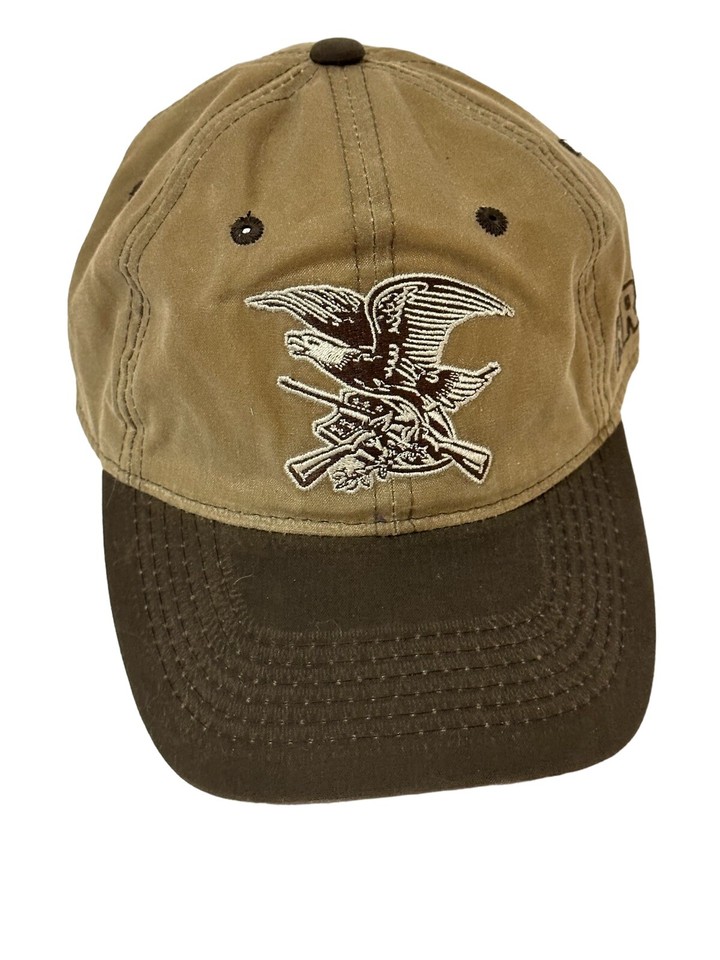 Vintage NRA (National Rifle Association Hat/Cap Two Tone Brown Eagle ...