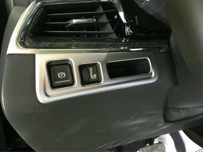 ABS Chrome Electronic Parking Handbrake E-brake Button For Cadillac XT5 ...