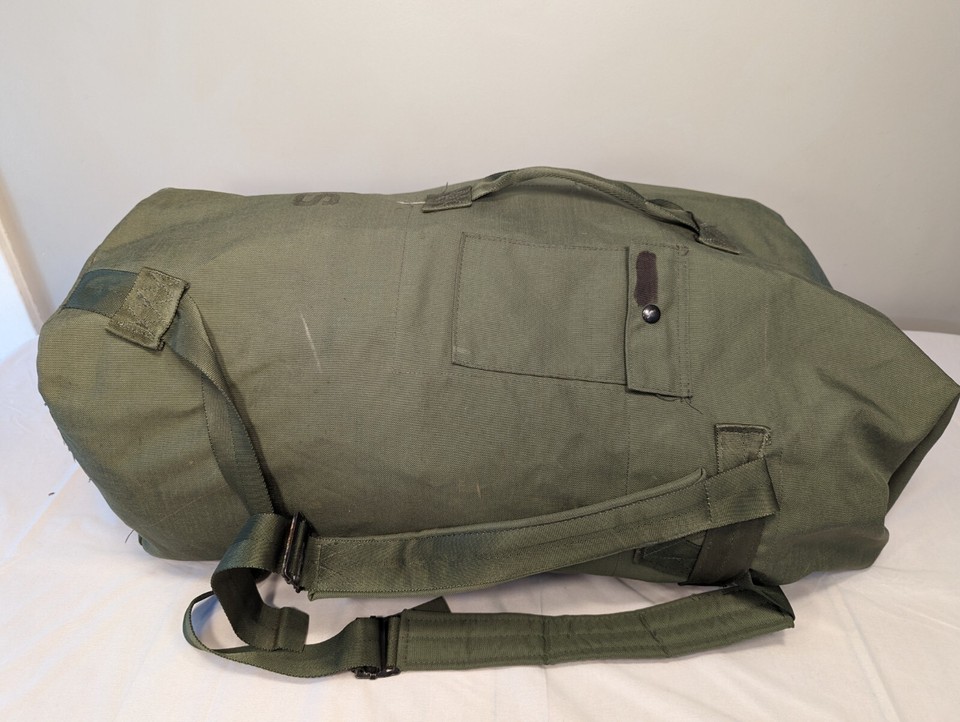 Military Duffel Bag Rucksack Olive Green Nylon Heavy Duty Army Duffel ...