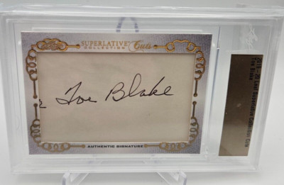 Toe Blake 2019-20 Leaf Superlative Cuts Auto Rare Authentic Signature ...