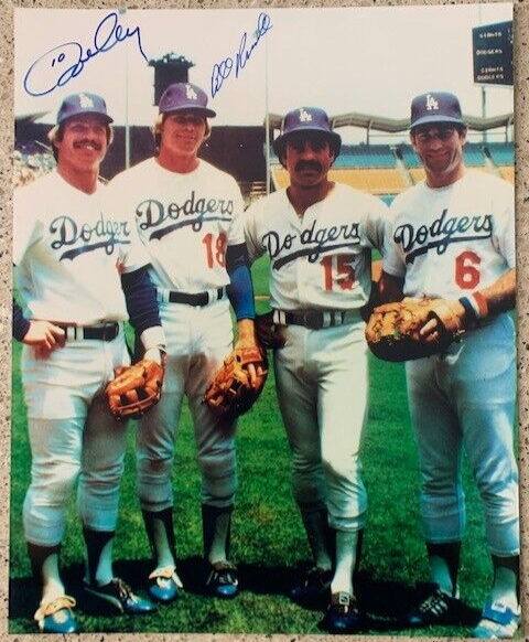 RON CEY BILL RUSSELL LOS ANGELES DODGERS 80'S INFIELD SIGNED ...