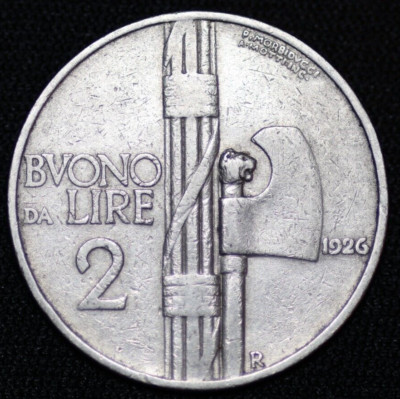 ITALY ~ 1926 ~ 2 Lire ~ RARE ~ FINE+/VF World Coin ☘️ W-#303 ☘️ | eBay