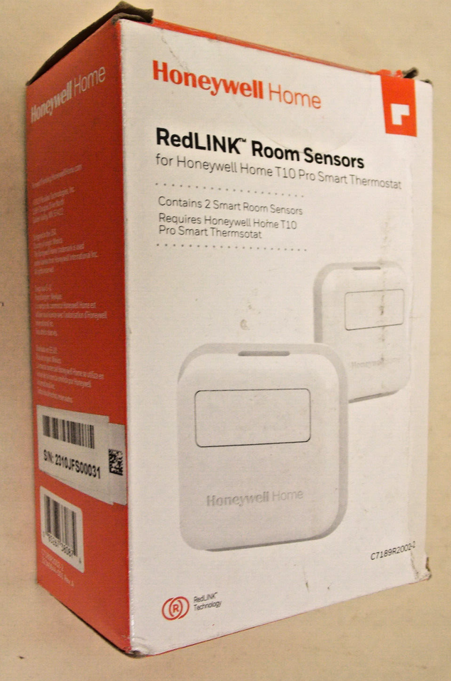 Honeywell 2 Pack RedLINK 3.0 Indoor Sensor C7189R2002-2 For T10 Pro ...
