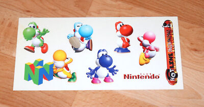 Vintage Club Nintendo Yoshi's Story Yoshi N64 Promo Sticker Set sheet ...