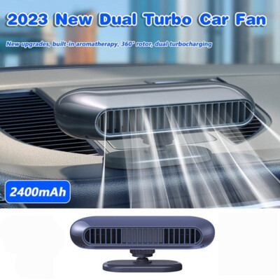Car Dual Drive Cooling Fan Portable Auto Truck Air Cooler For Car ...