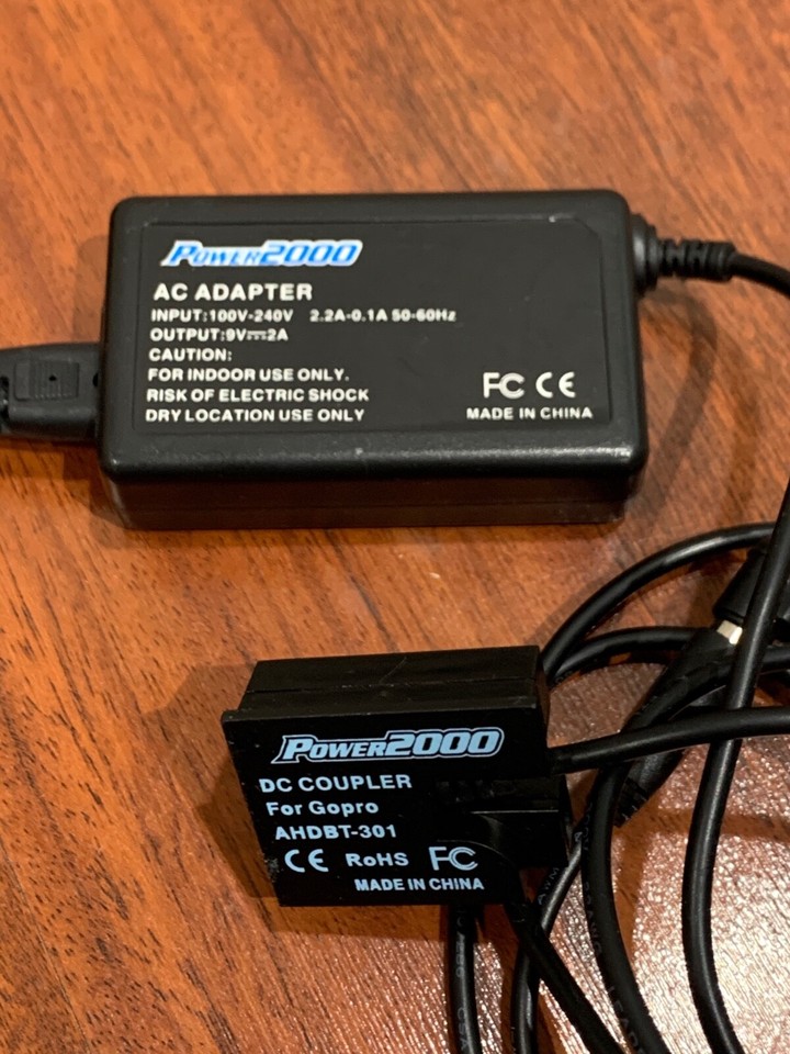 POWER 2000 Dummy battery Power Source For GoPro Hero3 & Hero3+ Camera's ...