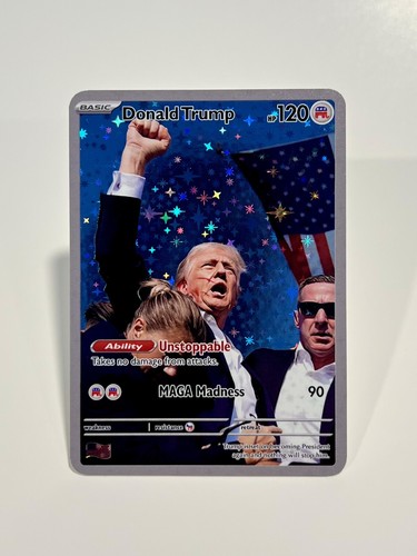 Donald Trump Trading Card - Holographic Stars | eBay