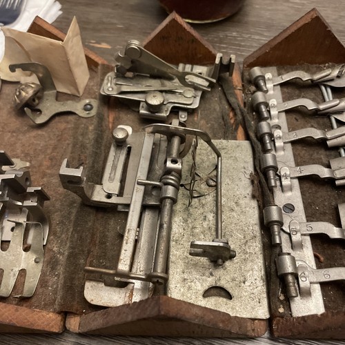 Antique Singer Puzzle Box & Attachments Style 11 Sewing Machine. B4 | eBay