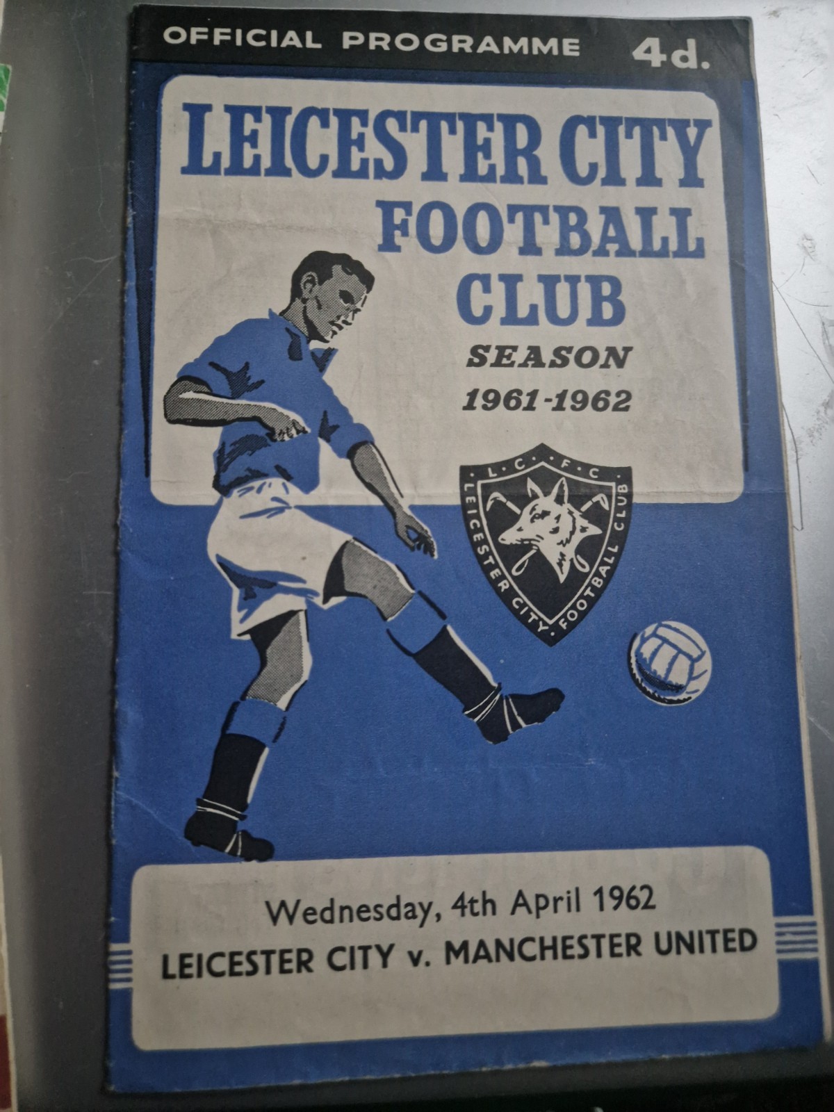 1961/62 Leicester City v Manchester United Division One Programme | eBay UK