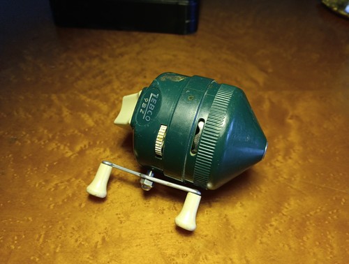 *RARE* Zebco Model 9BZ Green Spin Cast Fishing Reel Made In USA ...