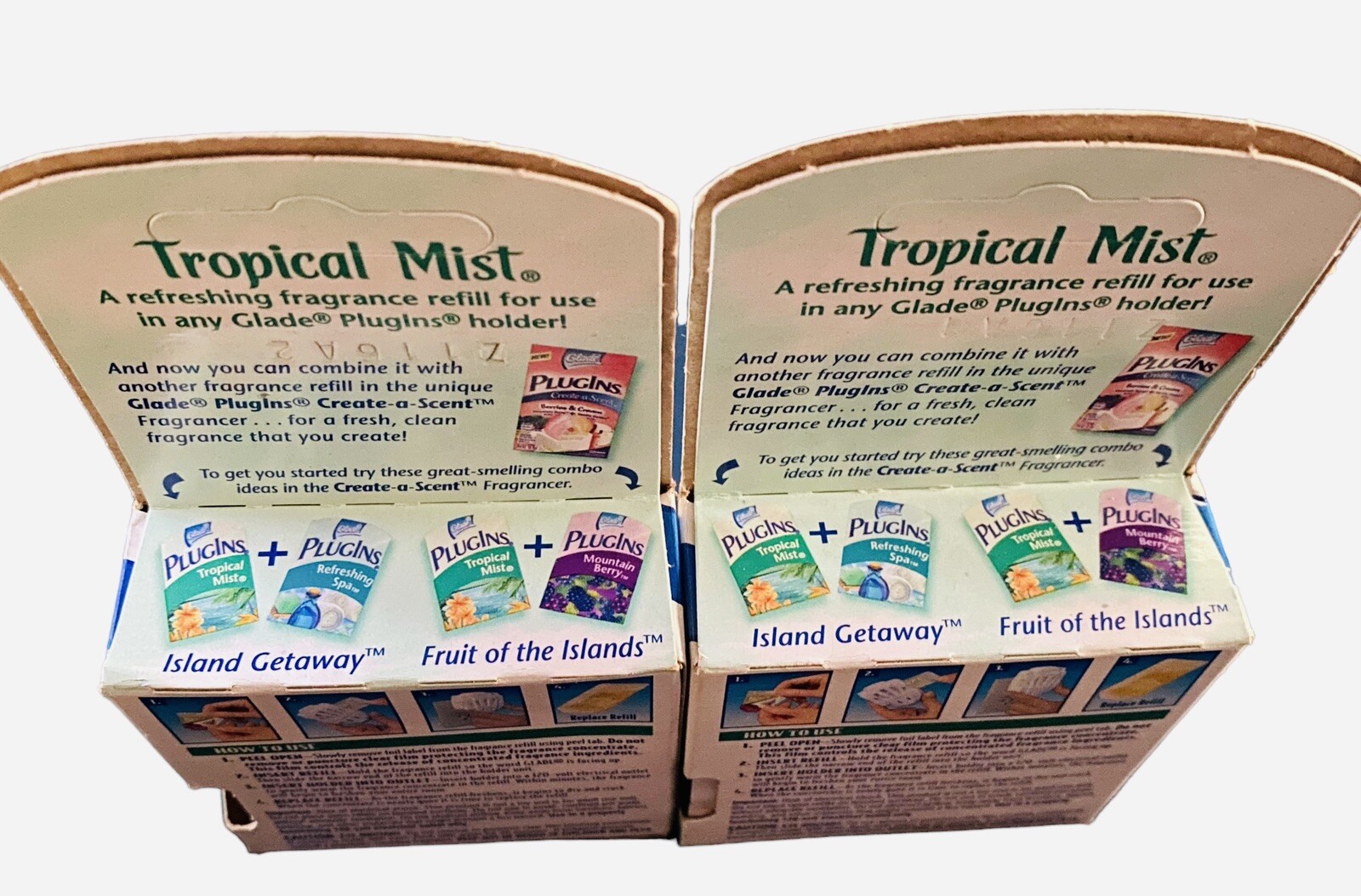 Glade Plugins Scented Gel Refills Lot TROPICAL MIST Vtg 6 New In Box ...