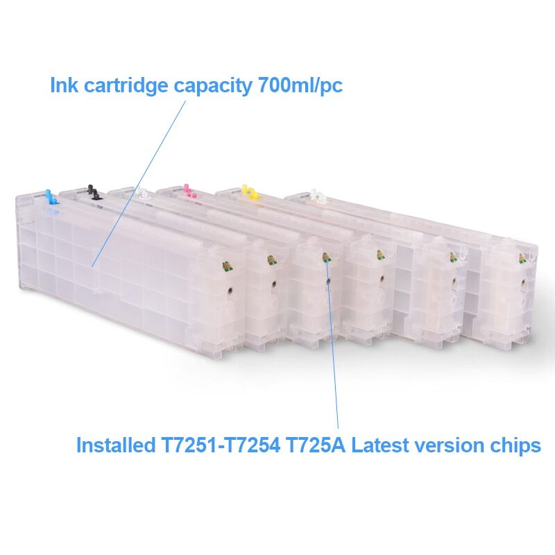 Refillable Ink Cartridge With Chip For Epson SureColor F2000 F2100 ...