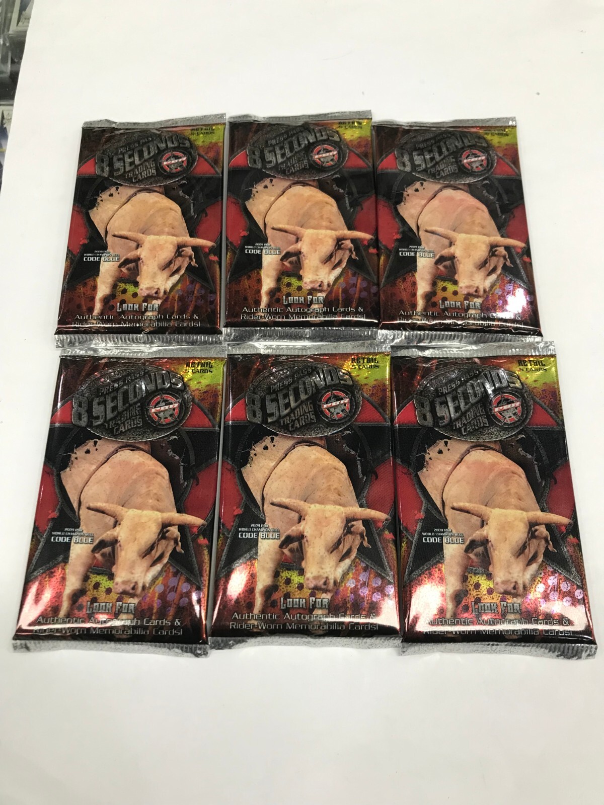 2009 Press Pass 8 Seconds Bull Riding Rodeo Trading Card Box(5 +1 Bonus ...