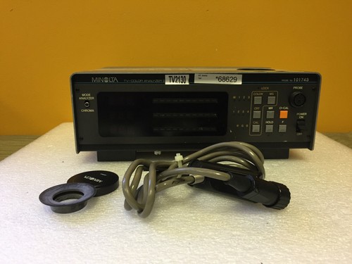 Minolta TV2130 4 Ch, 3-999 cd/m2 TV Color Analyzer II + 101743 Probe ...