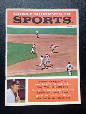 Great Moments In Sports June 1963 Stan Musial Vintage Magazine B1045 | eBay