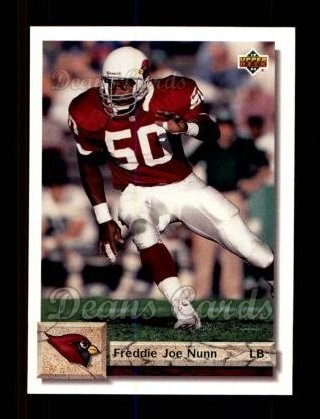 1992 Upper Deck #315 Freddie Joe Nunn Cardinals-FB Ole Miss 8 - NM/MT ...