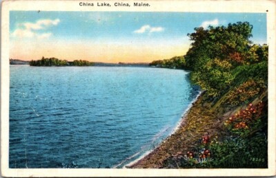 Postcard China Lake China Maine | eBay