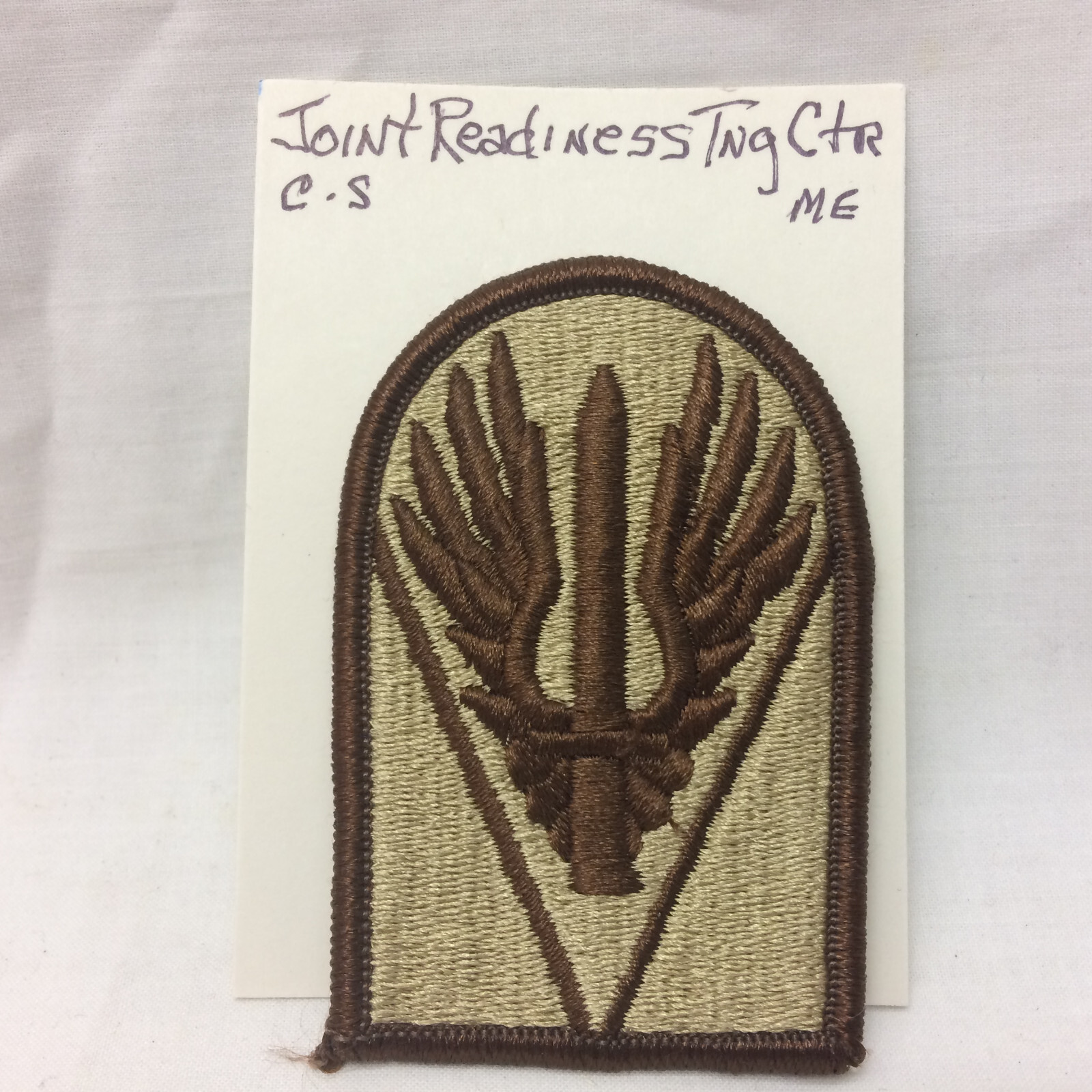 Vintage Military Patch Joint Readiness Training Center Brown Border ...