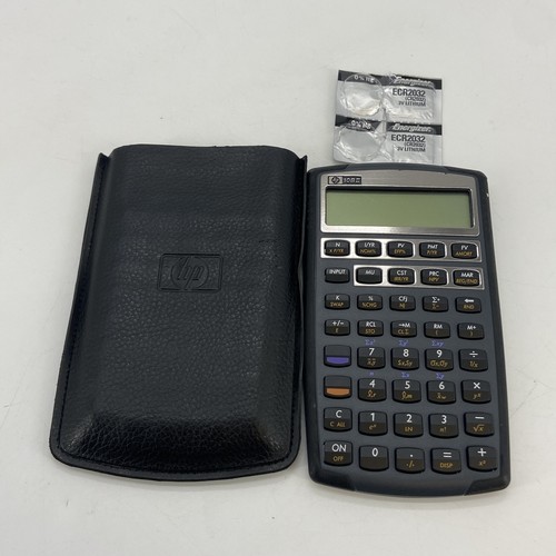 HP 10BII Black Battery Powered Handheld Financial Calculator With Cover ...