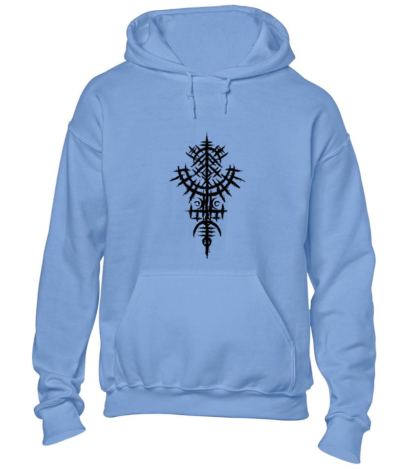 RUNE OF THE NORTHMEN HOODY HOODIE VIKING CELTIC DESIGN ODIN THOR HAMMER ...