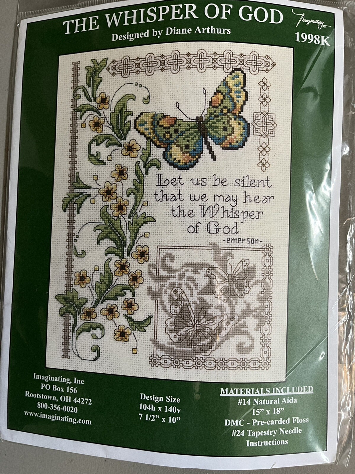 'The Whisper of God' Imaginating Cross Stitch Kit by Diane Arthurs ...