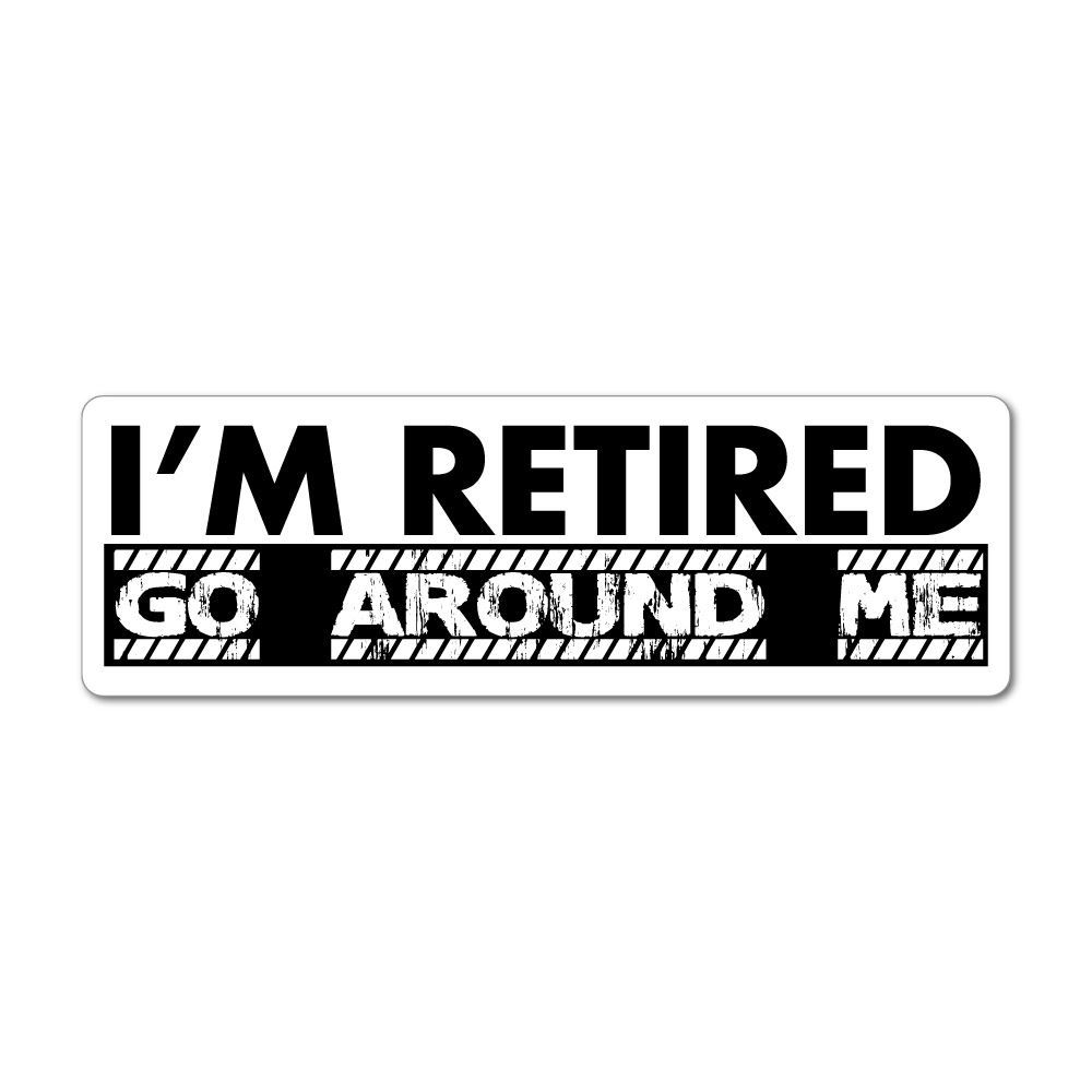 I'm retired go around me old bad driver slow funny car warning Car ...